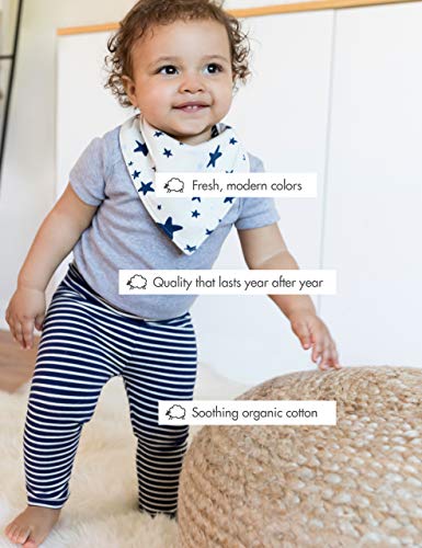 Moon and Back by Hanna Andersson Baby Girls' French Terry Crewneck Sweatshirt, Grey Heather, 12-18 Months