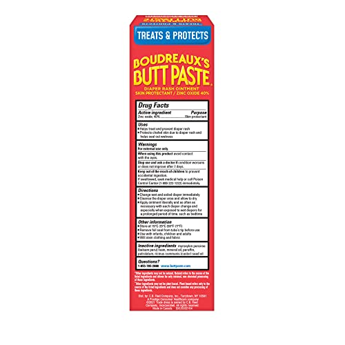 Boudreaux's Butt Paste Diaper Rash Ointment Variety Pack (1-4 oz Maximum Strength, 1-4 oz Natural Aloe)