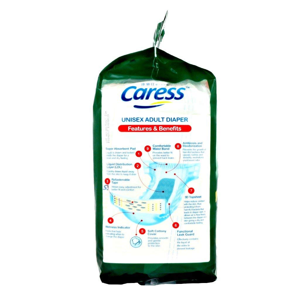 3 x Adult Diaper Premium Overnight Size L Caress + 3 x Adult Diaper Premium Basic Diaper L Caress