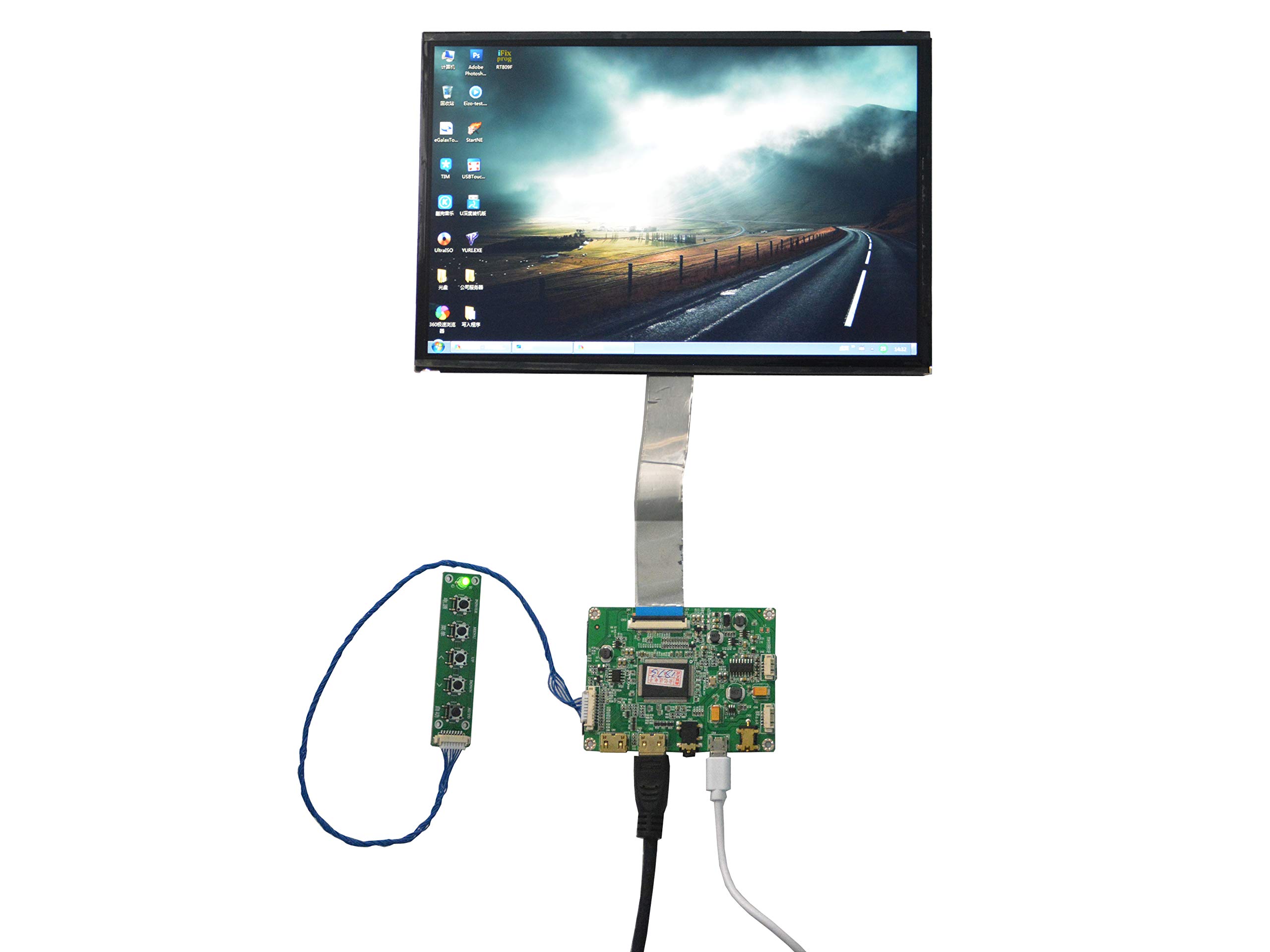 NJYTouch HDMI 2K LCD Controller Board with 10.1inch VVX10T025J00 2560X1600 eDP LED Screen