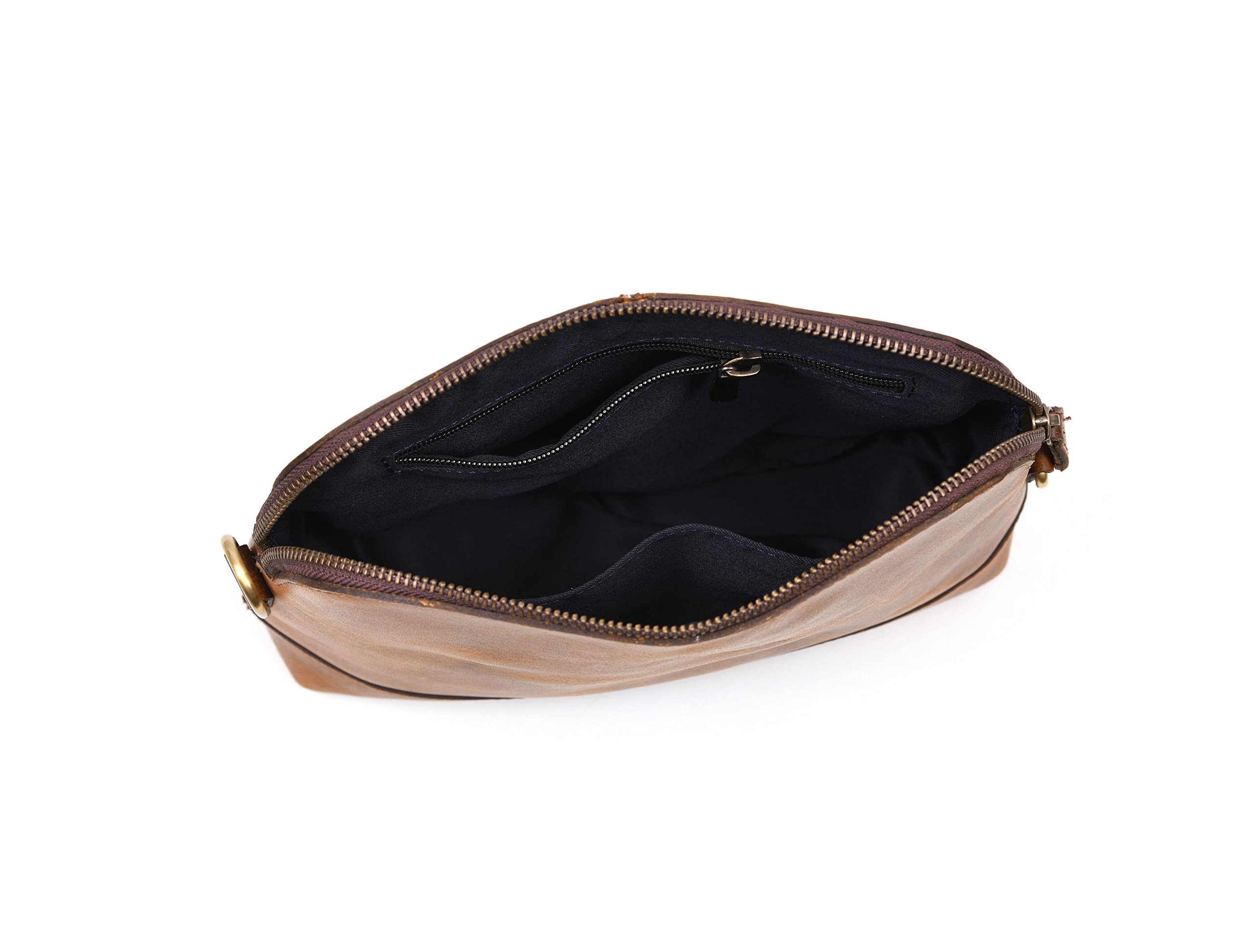 Aaron Leather Goods Crossbody Handbag for Women Genuine Leather (Medallion)