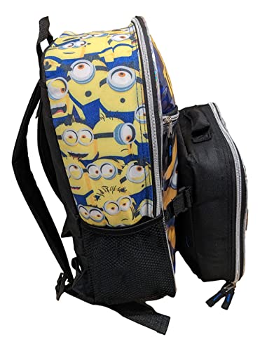 Accessory Innovations Minions Full Size 16 Inch Backpack with Detachable Lunch Box