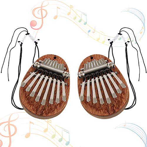 2 Pack Kalimba Thumb Piano 8 Key Mini Thumb Piano Finger Piano Mini Kalimba Thumb Piano for Kids