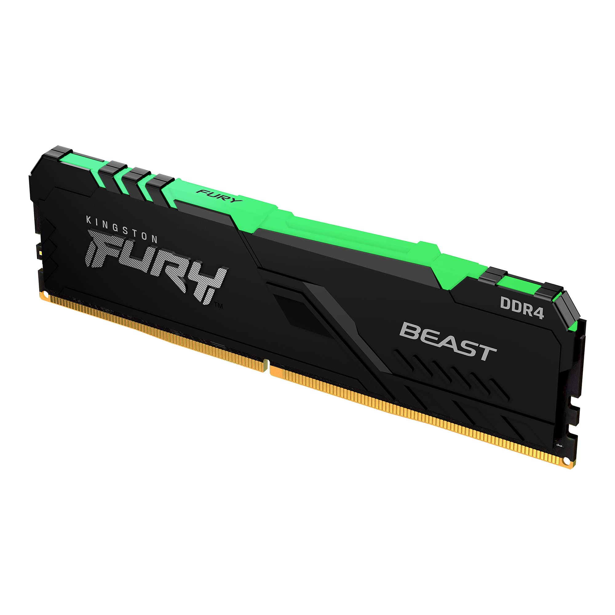 Kingston Fury Beast RGB 16GB (2x8GB) 3200MT/s DDR4 CL16 Desktop Memory Kit of 2 KF432C16BBAK2/16