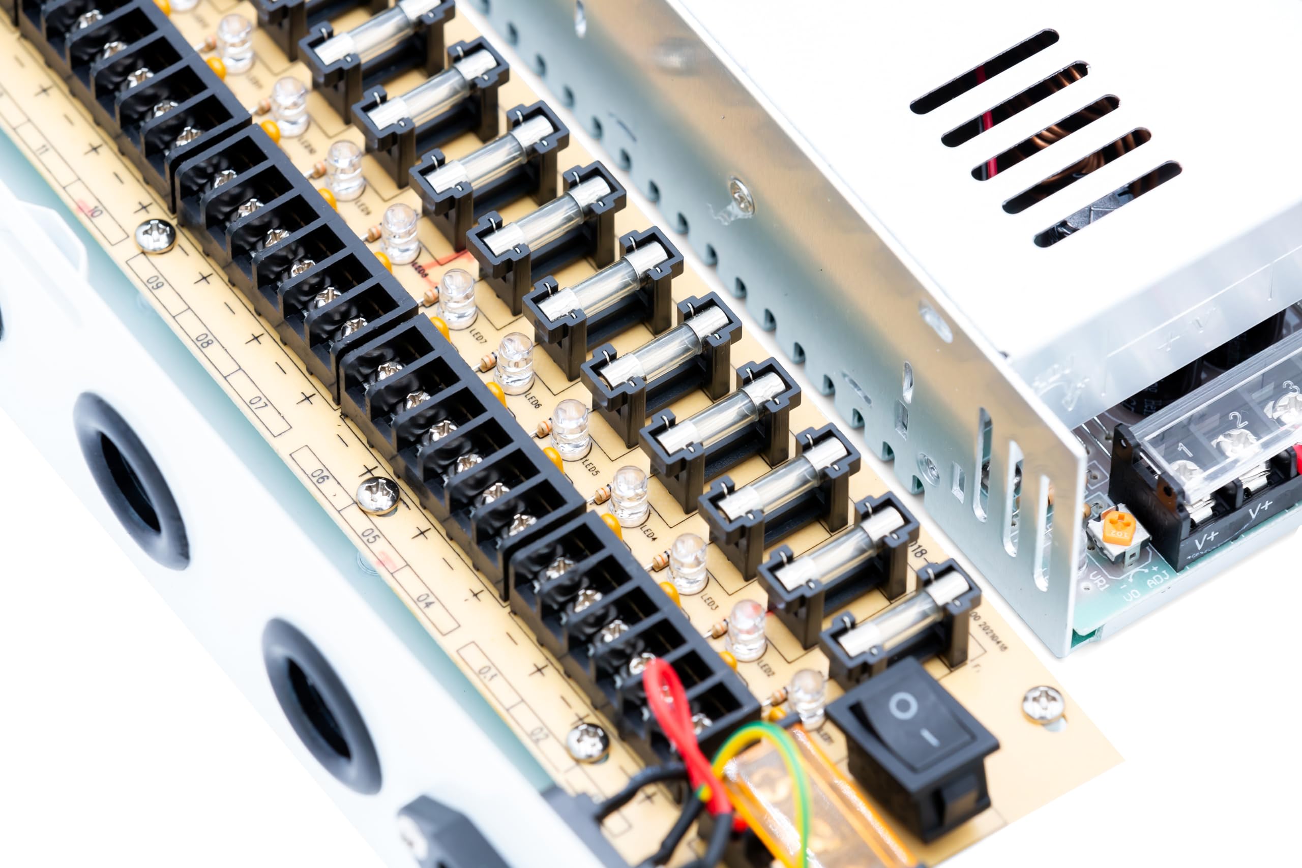Ares Vision 18 Channel/Port 30 AMPS, 12V DC Power Supply Box, Individually Fused for CCTV, LED, and All 12v DC Devices. (18CH 30 AMP)
