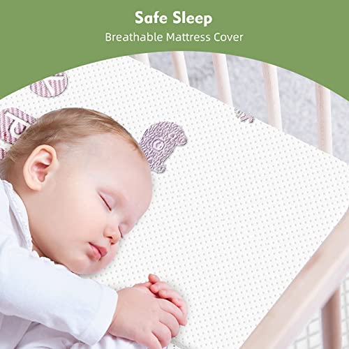 Alwytlon Pack n Play Mattresses, Pack and Play Mattress Pad, Playard Mattress Memory Foam, Portable Toddlers Mattress Firmness Featuring Soft Removable Washable Outer Cover(38"x26"x2.5")