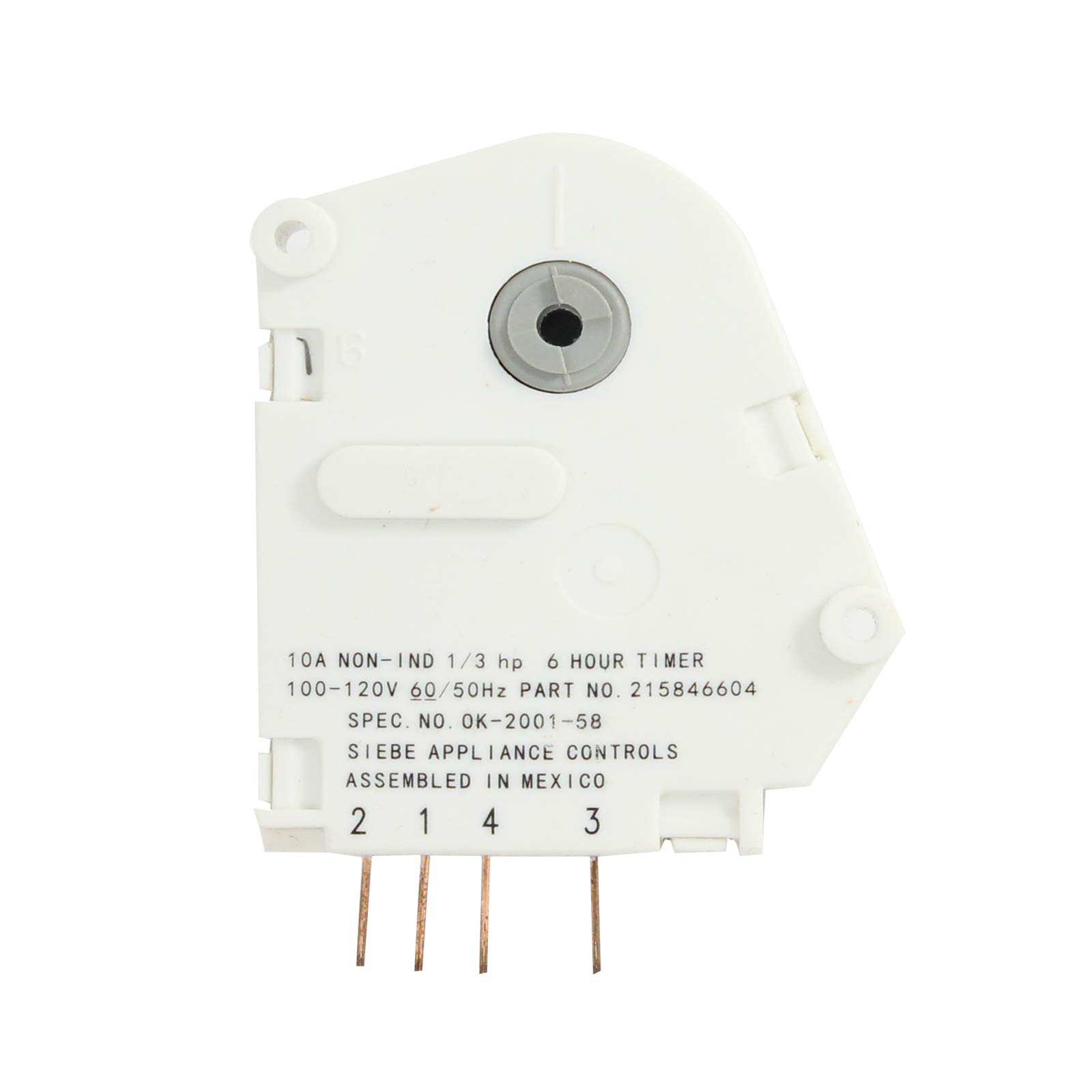 2-Pack 215846604 Refrigerator Defrost Timer Replacement for Kenmore/Sears 253.68802011 Refrigerator - Compatible with 241809401, 241809402 Defrost Timer