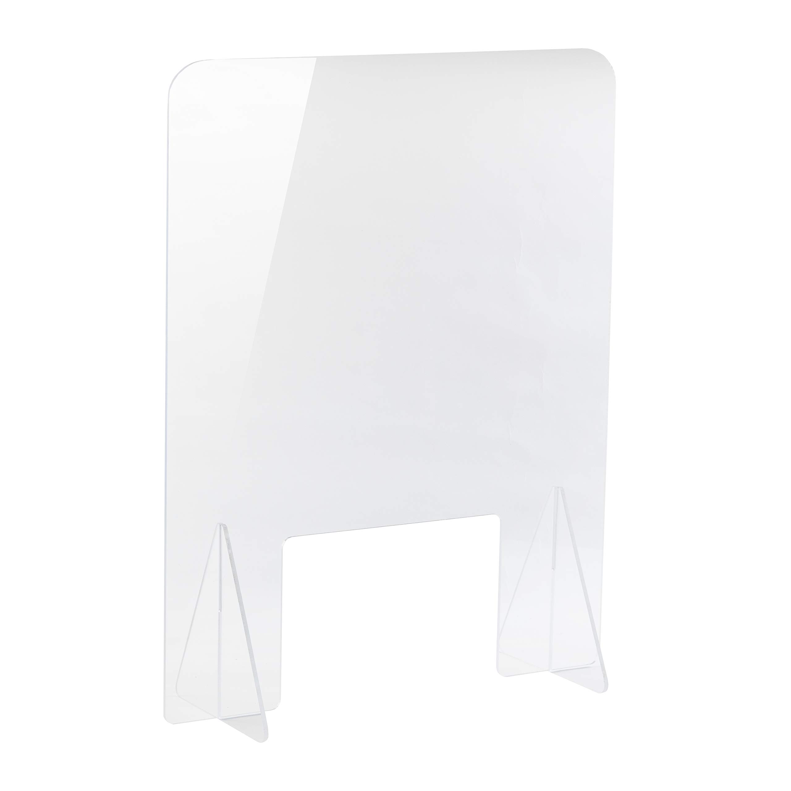 Freestanding Countertop Shield, pass through window, 36 x 30 x 1/4"