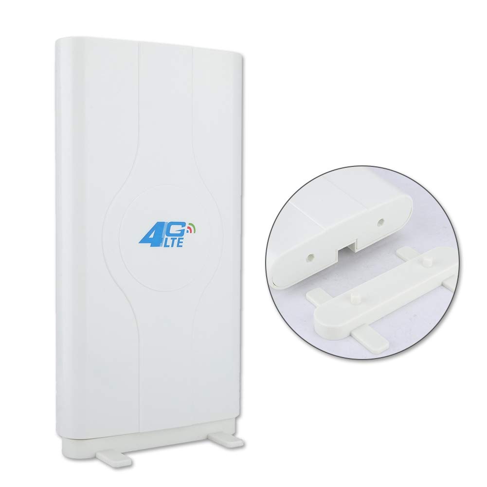 Blazing Fast Indoor 4G LTE 88DBi High Gain Plate Antenna 800MHz to 2600MHz Support TS-9 Connector Customizer Installed Indoors on The Desktop or Wall. (SMA)
