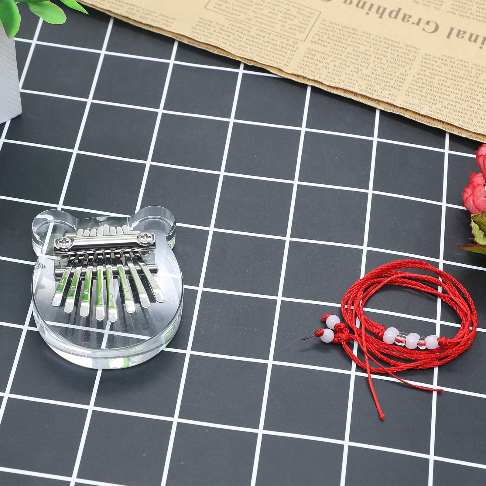 8 Key Mini Kalimba Piano Pendant Gift Marimba Musical good accessory exquisite Finger Thumb