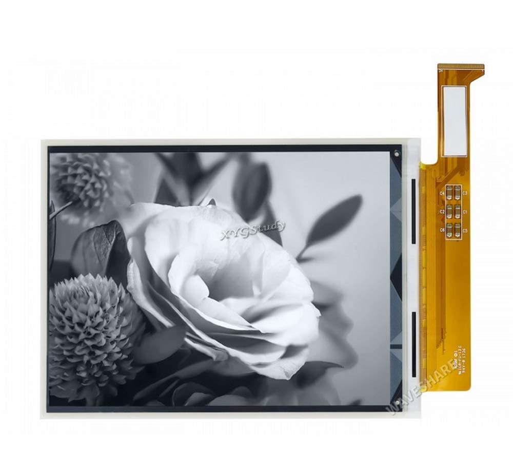 6 inch E-Ink Raw HD e-Paper Display 1448×1072 High Definition Two-Color Black/White Screen Module for Raspberry Pi 4B/3B+/3B/2B/Zero/Zero W/Zero WH Support Partial Refresh Without PCB @XYGStudy