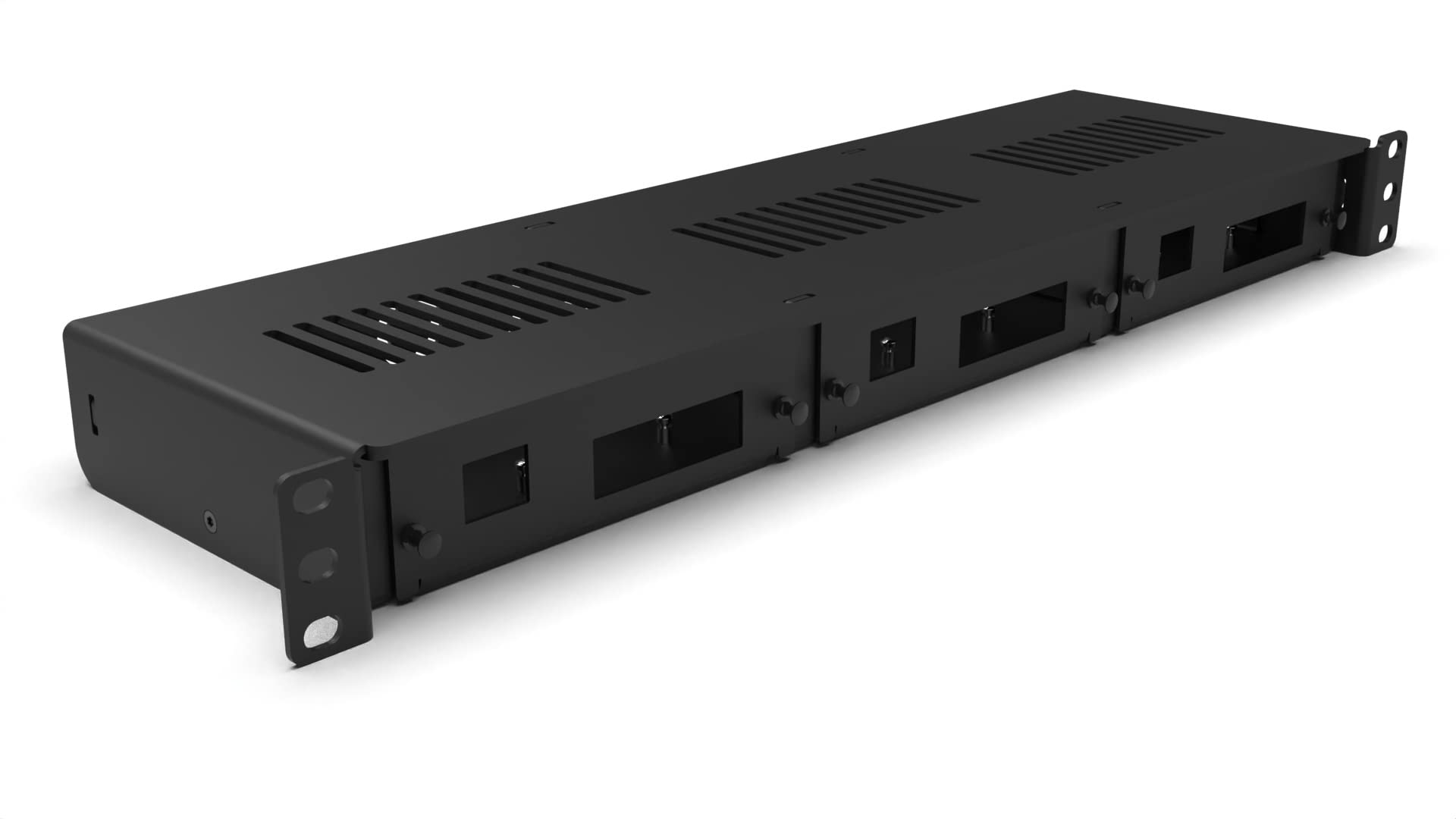 1U Rack Mount Pro Enclosed 3X Raspberry Pi Front Removable