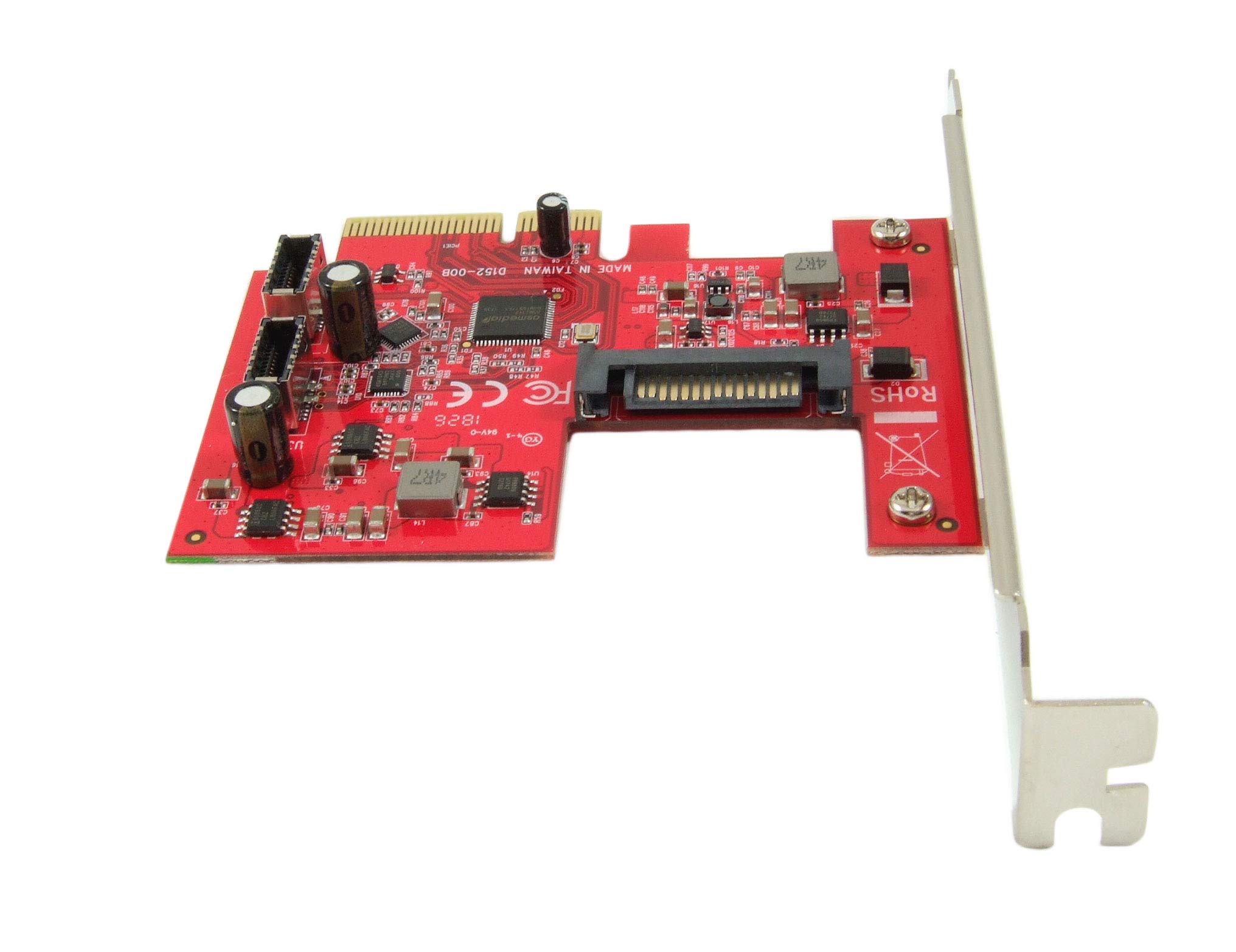 Ableconn PEX-UB152 USB 3.2 Gen 2 (10 Gbps) 2-Port Type-C Internal 20Pin Key-A Header PCI Express (PCIe) x4 Host Adapter Card (ASMedia ASM2142 Chipset)