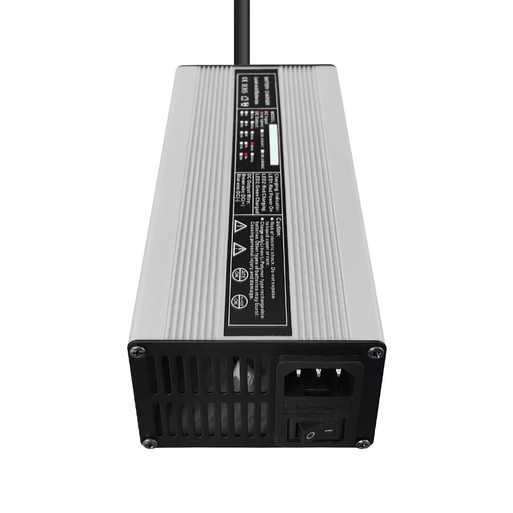Abakoo 48V 6A Battery Charger for Yamaha Golf Cart G19 G22, with 2 Pin Plug, 48 Volt 6 Amp
