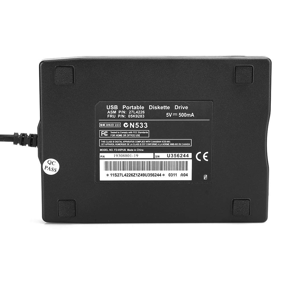 Floppy Disk Reader Drive,Portable 3.5-Inch Ultra-Thin USB Floppy Disk Reader Drive,Plug and Play USB Floppy Drive,Floppy Drive for Windows 10/7 / Vista/Windows 8 / XP/ME / 2000 / SE / 98