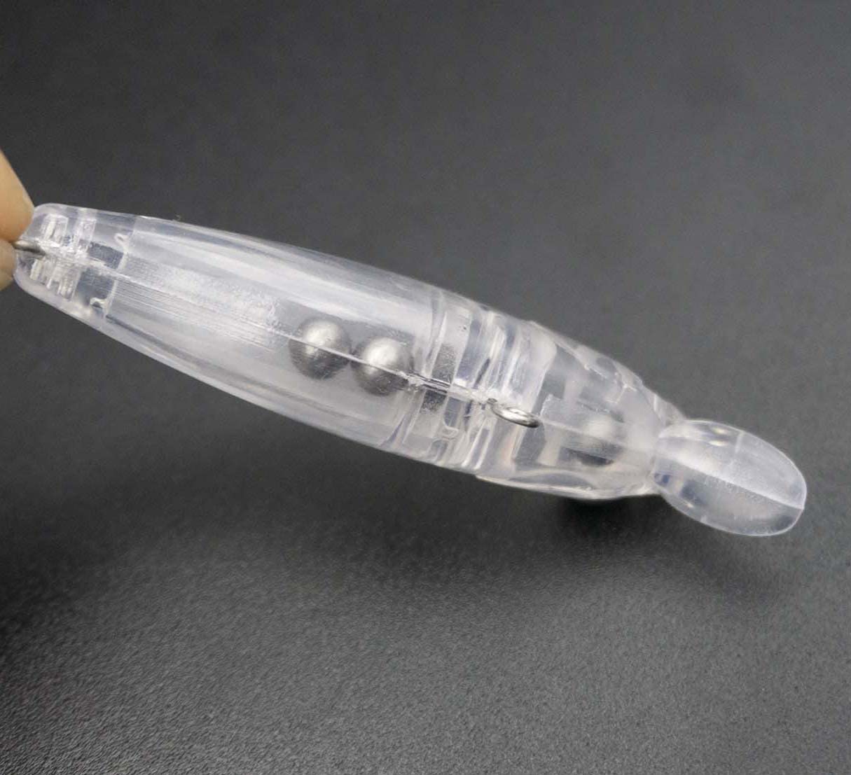 10PCS Unpainted Lure Blanks 6.36g 6.6cm with Free 6mm Eye Crankbait Simulation Blank Body Clear Hard Baits Trout Salmon Minnow Lure Popper Lures Topwater Freshwater 8423