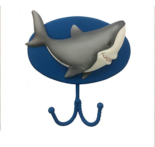 Borders Unlimited Fish 'N Sharks Towel or Coat/Bookbag Wall Hook, Multicolor