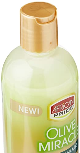 African Pride Olive Miracle 2-in-1 Shampoo and Conditioner, 12 Ounce