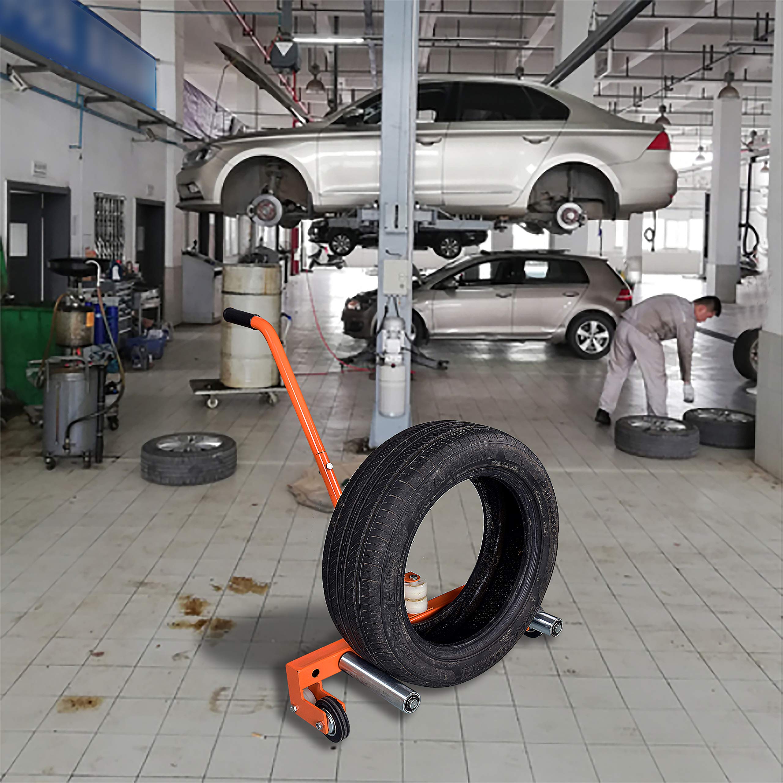 Aain® AA016 Adjustable Wheel Dolly, Tire Dolly for Service Shop