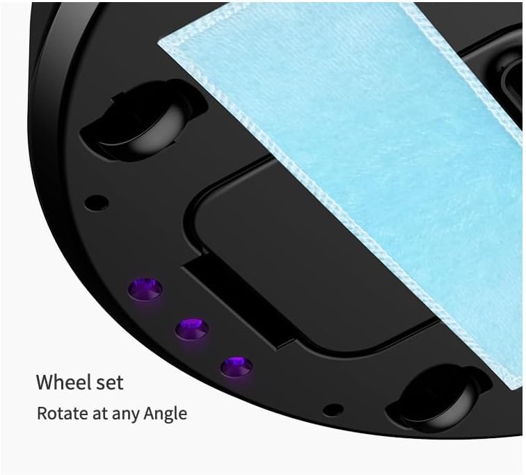 2023 intelligent Robotic vacuum cleaner with its own purple light - kPa suction, robot vacuum cleaner with schedule, 3-in-1 mopping robot vacuum cleaner, suitable for hard floors, pet hair, carpets