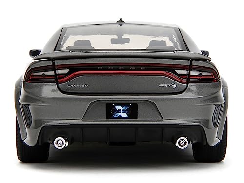 2021 Charger SRT Hellcat Gray Metallic Fast X (2023) Movie 1/24 Diecast Model Car by Jada 34472