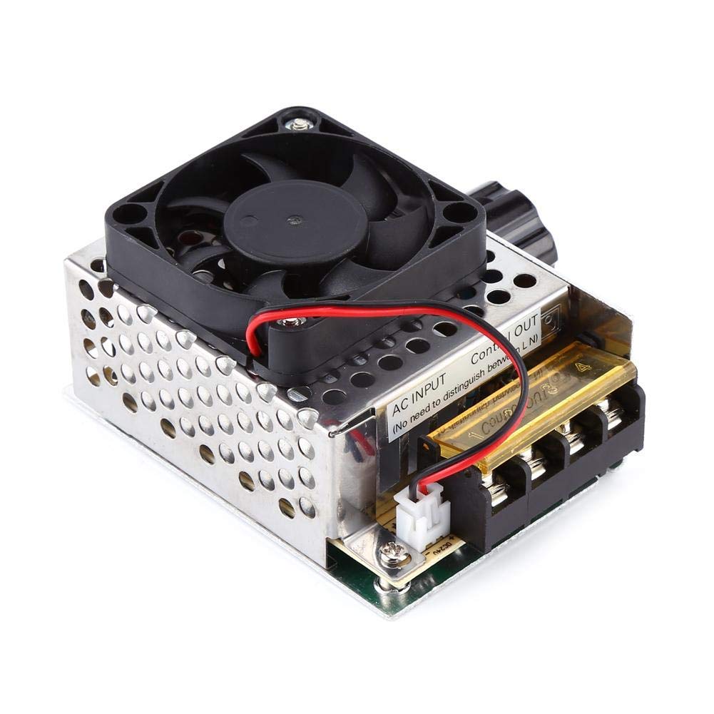 4000W SCR Electric Voltage Regulator Dimmer Temperature Motor Speed Controller with Fan Thermostat
