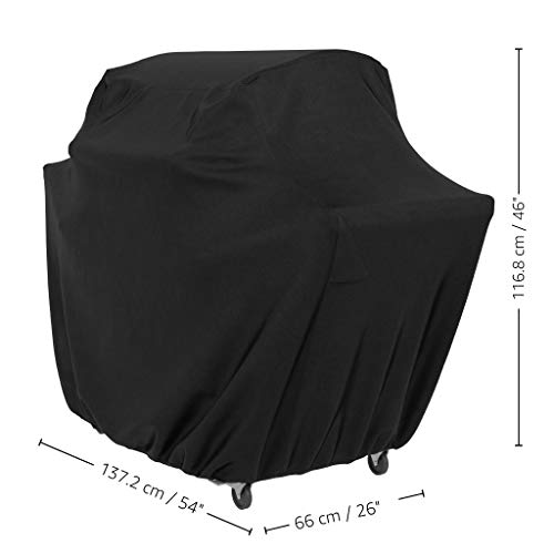 Amazon Basics Gas Grill Barbecue Cover, 54 inch / S, Black