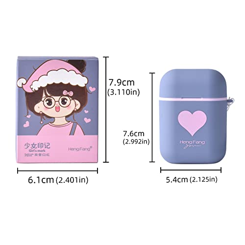 LAMUSELAND Matte Lipstick, 2Pcs/Set Waterproof Long Lasting Moisturizing Lip Stain Earphone Dual-color Lip Tint Gloss, Non-stick Cup Lip Make Up Gift Kit for Girls (Blue)