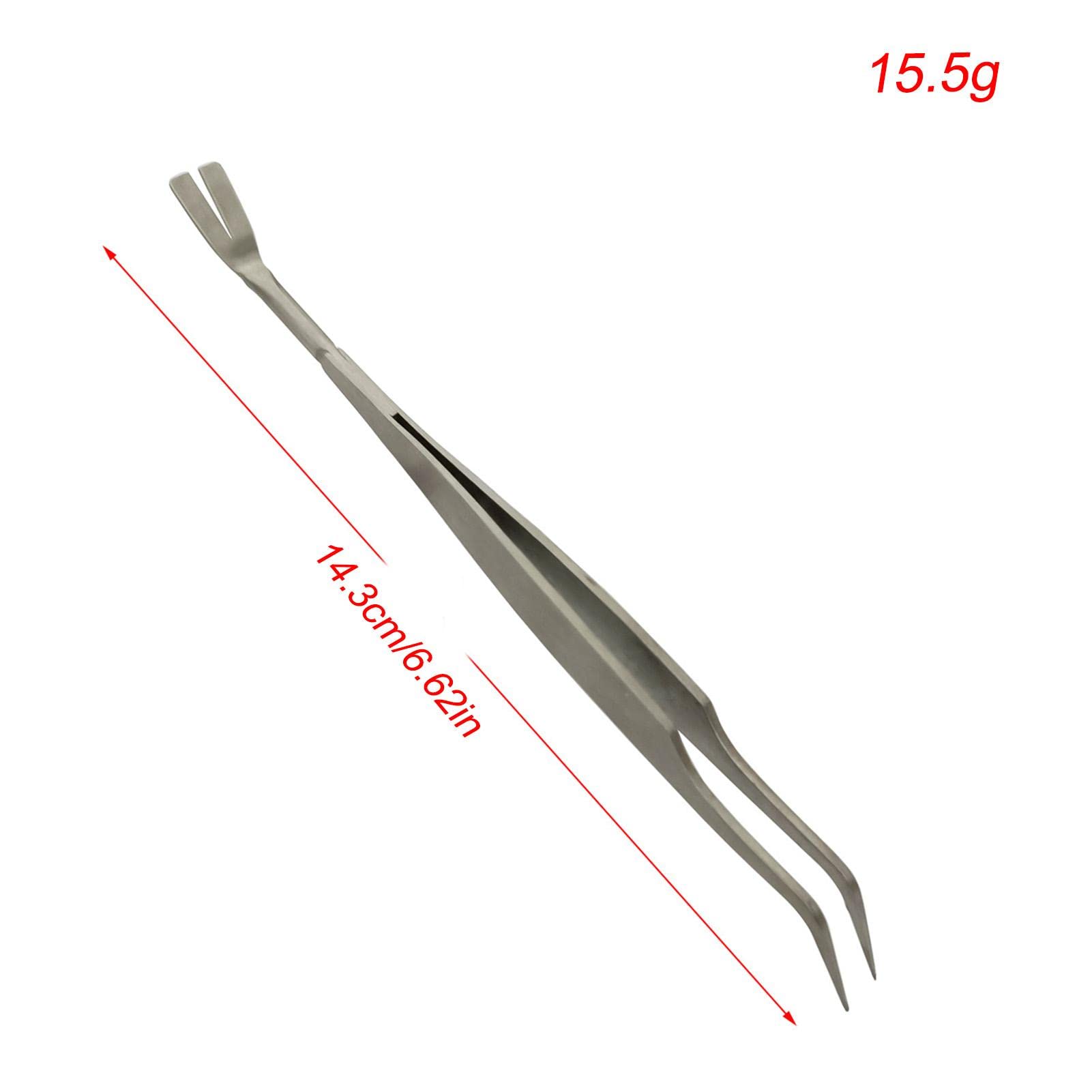 2 in 1 Tick Removal Tool for Pets, Stainless Steel Professional Tick Tweezers Ticks Remover for Dogs, Cats & Humans