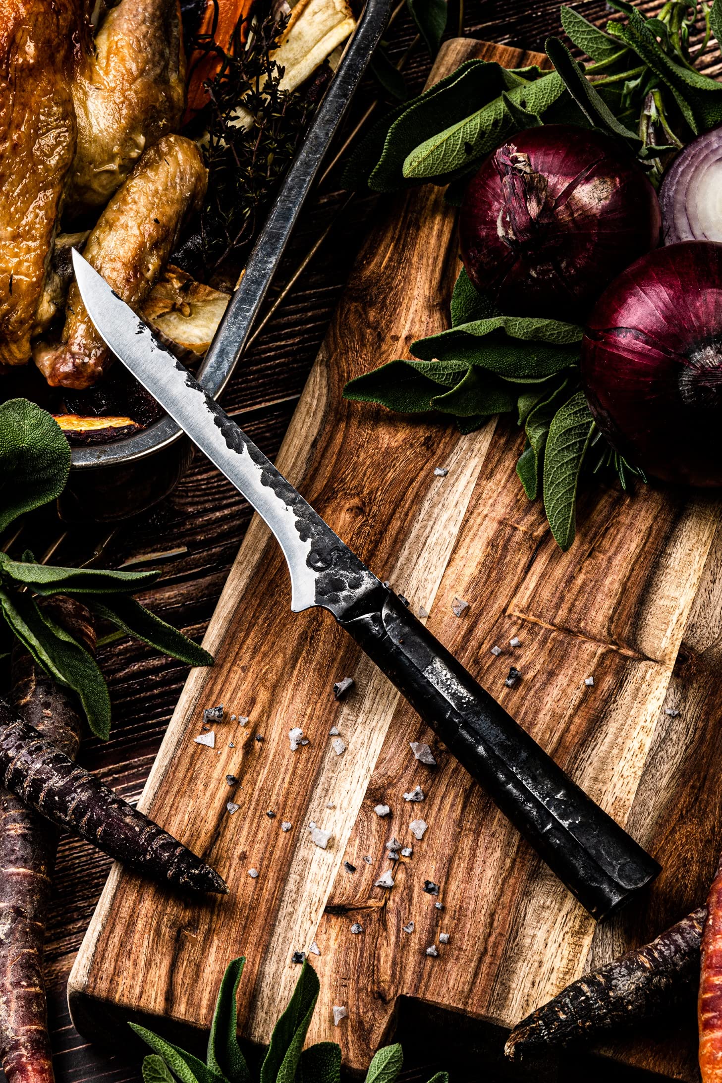 Forged Brute Boning knife, 5.9 inch, handmade, in wooden giftbox