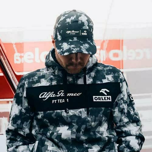 Alfa Romeo Racing F1 Camo Hat, Grey, One Size