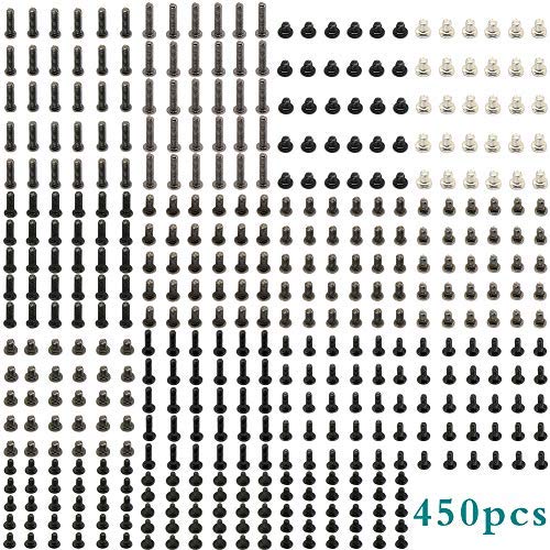 450pcs Laptop Notebook Computer Screw Replacement Kit Set with Screwdriver for IBM HP Dell Lenovo Samsung Sony Toshiba Gateway Acer Asus