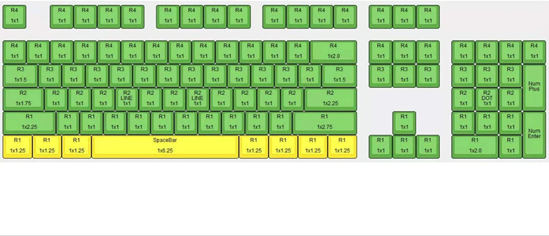 Arrow WASD PS4 PBT Keycaps Dye-Sublimation R1 Direction Key Caps Cherry Profile Keyset for Cherry MX Switches Mechanical Gaming Keyboards (White 02)