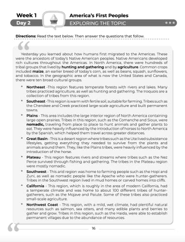 7th Grade Social Studies: Daily Practice Workbook | 20 Weeks of Fun Activities | History | Government | Geography | Economics | + Video Explanations for Each Question (Social Studies by ArgoPrep)