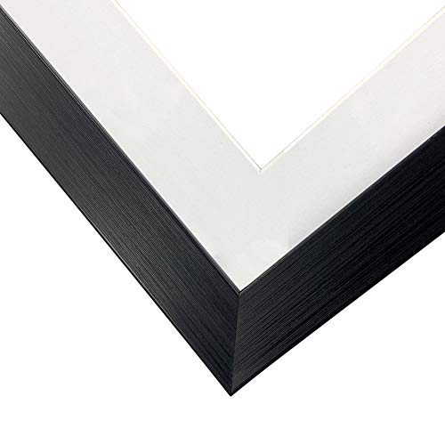4x6 Black Picture Frame Set of 6, Multi Frames Matted to Display Photos 4x6 with Mat or 5x7 without Mat for Wall and Tabletop
