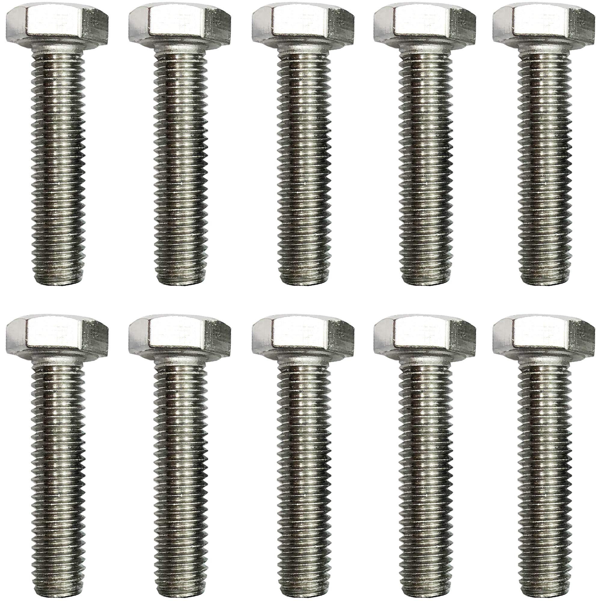 3/8" -16 x 2-304-STAINLESS Steel - 18-8 HEX Head Bolt - 304 Grade. General Purpose - Hurricane Bolt (50)