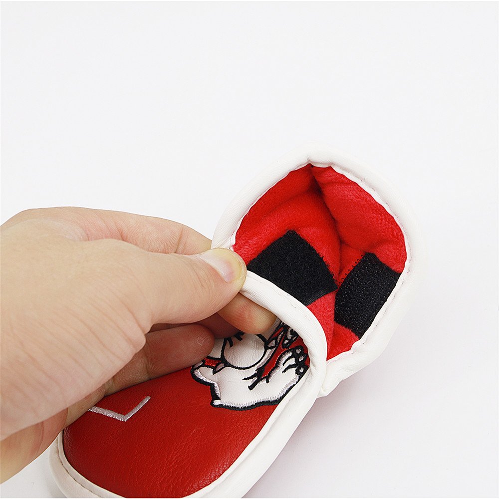 11pcs (4,5,6,7,8,9,A,S,P,L,X) Bulldog Waterproof Pu Leather Iron Headcover Head Covers Set for Taylormade,Callaway and Other Brand (Red)