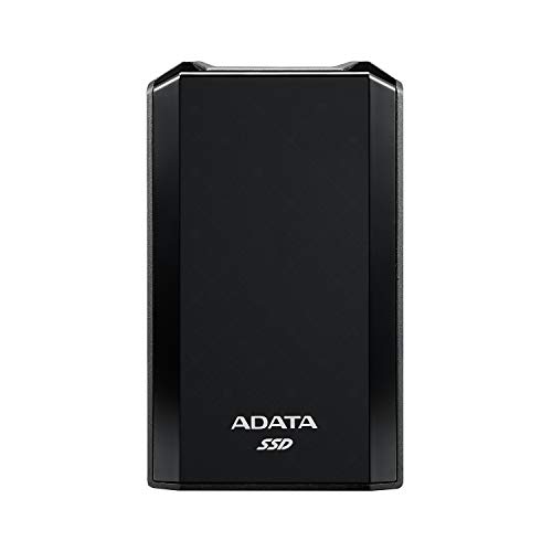 ADATA RGB SE900 2TB USB3.2 Gen2x2 Type-C Super Fast Transfer up to 2000MB/s Gaming and Personal External SSD (ASE900G-2TU32G2-CBK)