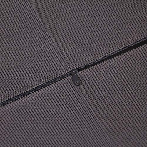 DIOMMELL 6 Pack Foldable Cloth Storage Box Closet Dresser Drawer Organizer Divider Fabric Baskets Bins Containers for Clothes Underwear Bras Socks Lingerie Clothing, Dark Grey 600