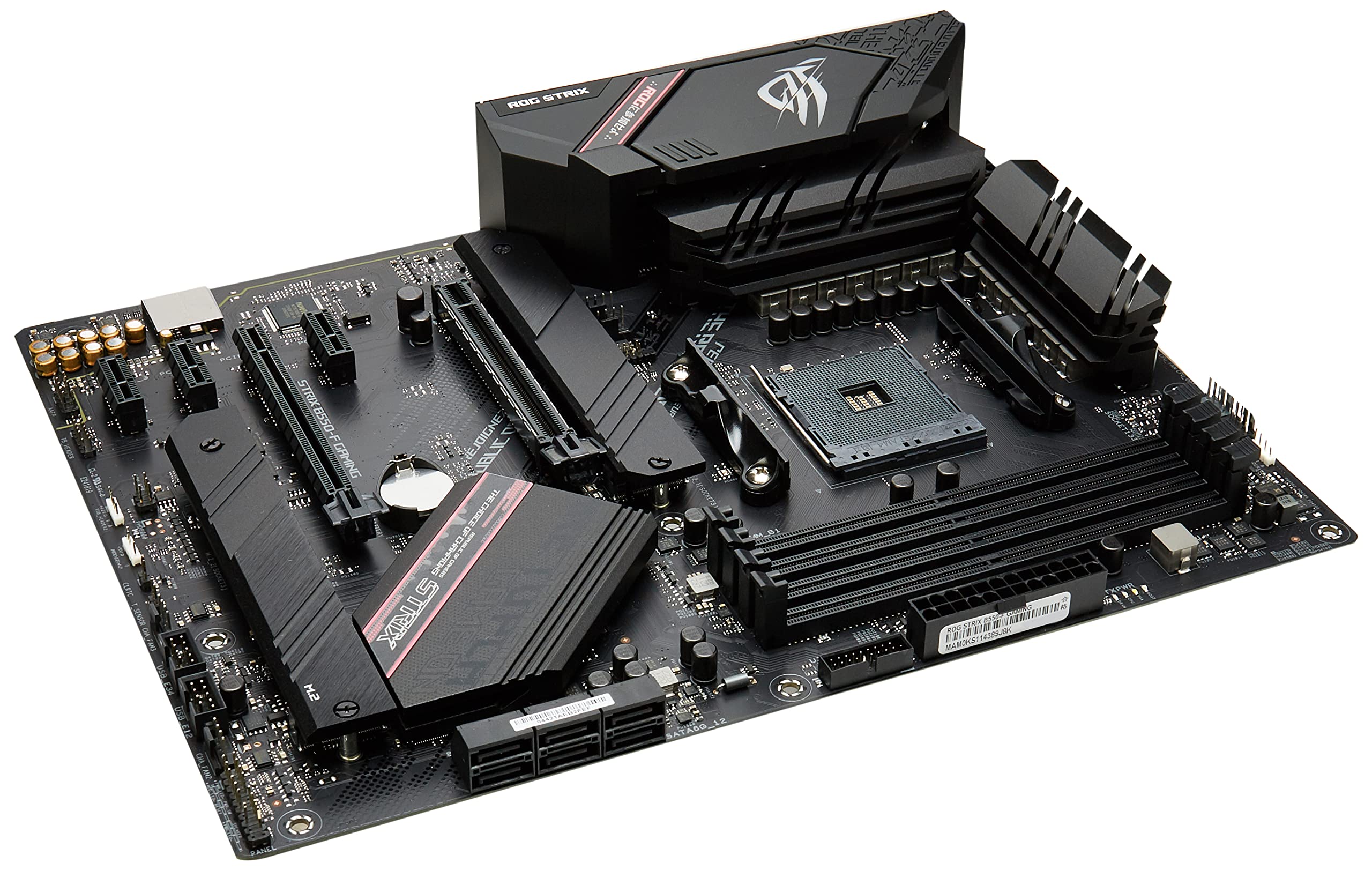 ASUS ROG Strix B550-F Gaming Motherboard Gaming ATX, AMD B550, Socket AM4, DDR4, PCI 4.0, Intel 2.5GB LAN, 2xM.2, ASUS Optimem II, USB 3.2 Gen 2, Aura Sync RGB, Black