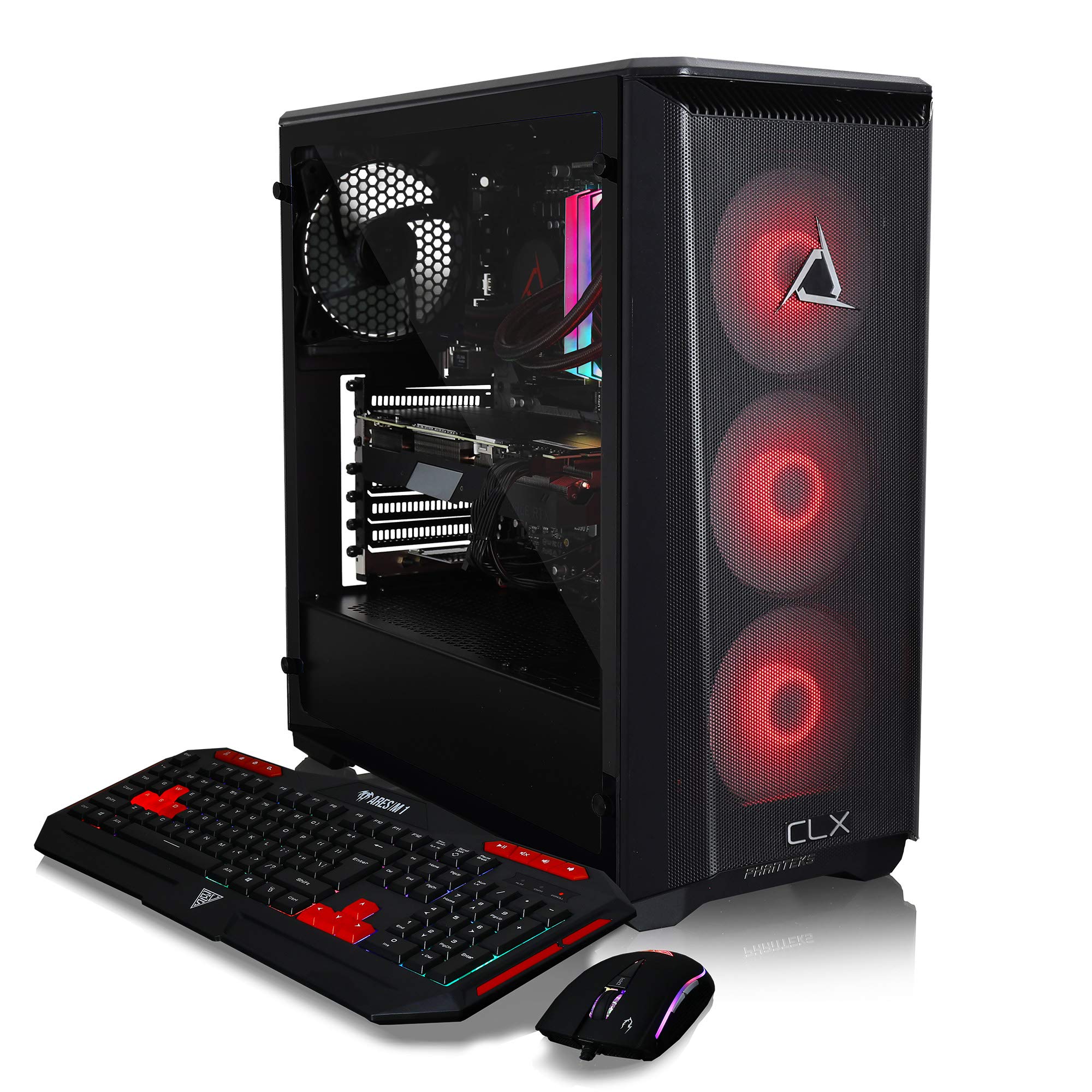 CLX Set Gaming Desktop w/Intel Core i9 10850K Processor, 32GB DDR4 Memory, GeForce RTX 3080 Graphics, 960 GB SSD, 4 TB HDD, WiFi, Windows 11 Home 64-bit, Black