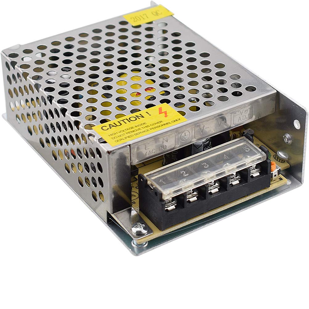 AC 110V/220V to DC 24V 2A 48W Power Supply Transformer Switch,MKASYON AC/DC Switching Adapter Converter Driver for LED Strip Light,CCTV Camera,Security System Computer Project,Radio and More (24V2A)