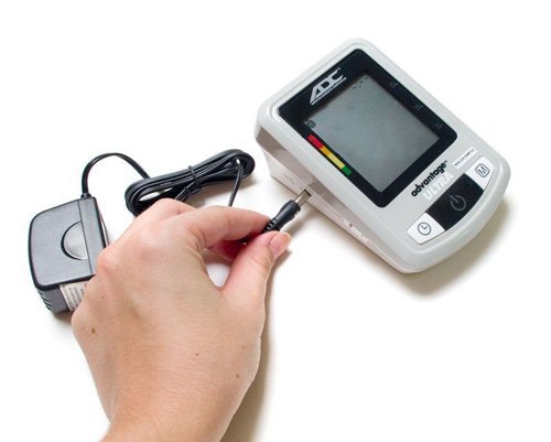 ADC Advantage Plus 6022N Automatic Digital Blood Pressure Monitor with Storage Case, BHS AA Rated, Wide-Range Adult Navy Upper-Arm BP Cuff, 8.7” to 16.5” (22 cm to 42 cm)