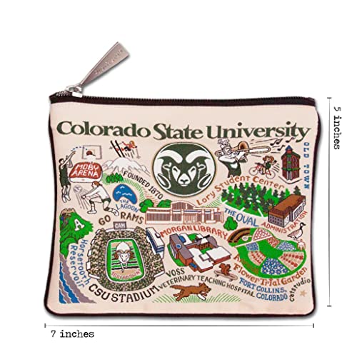 Catstudio Colorado State University Collegiate Zipper Pouch Purse | Holds Your Phone, Coins, Pencils, Makeup, Dog Treats, & Tech Tools