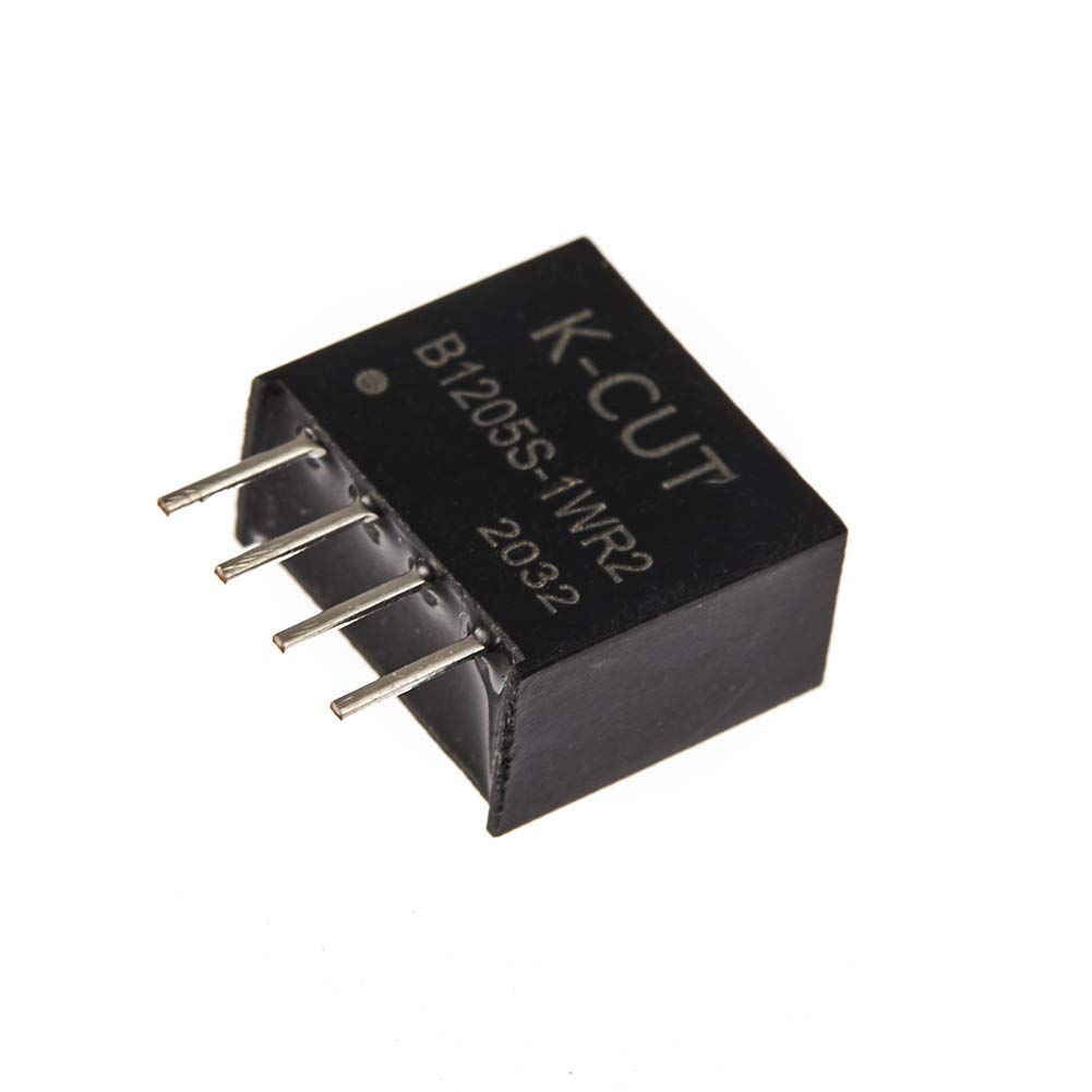 Bridgold 2pcs B1205S-1WR2 B1205S DC/DC Converter Input 12V Output 5V Isolation Power Supply Module Step Down High Efficiency Module Receivers,1W