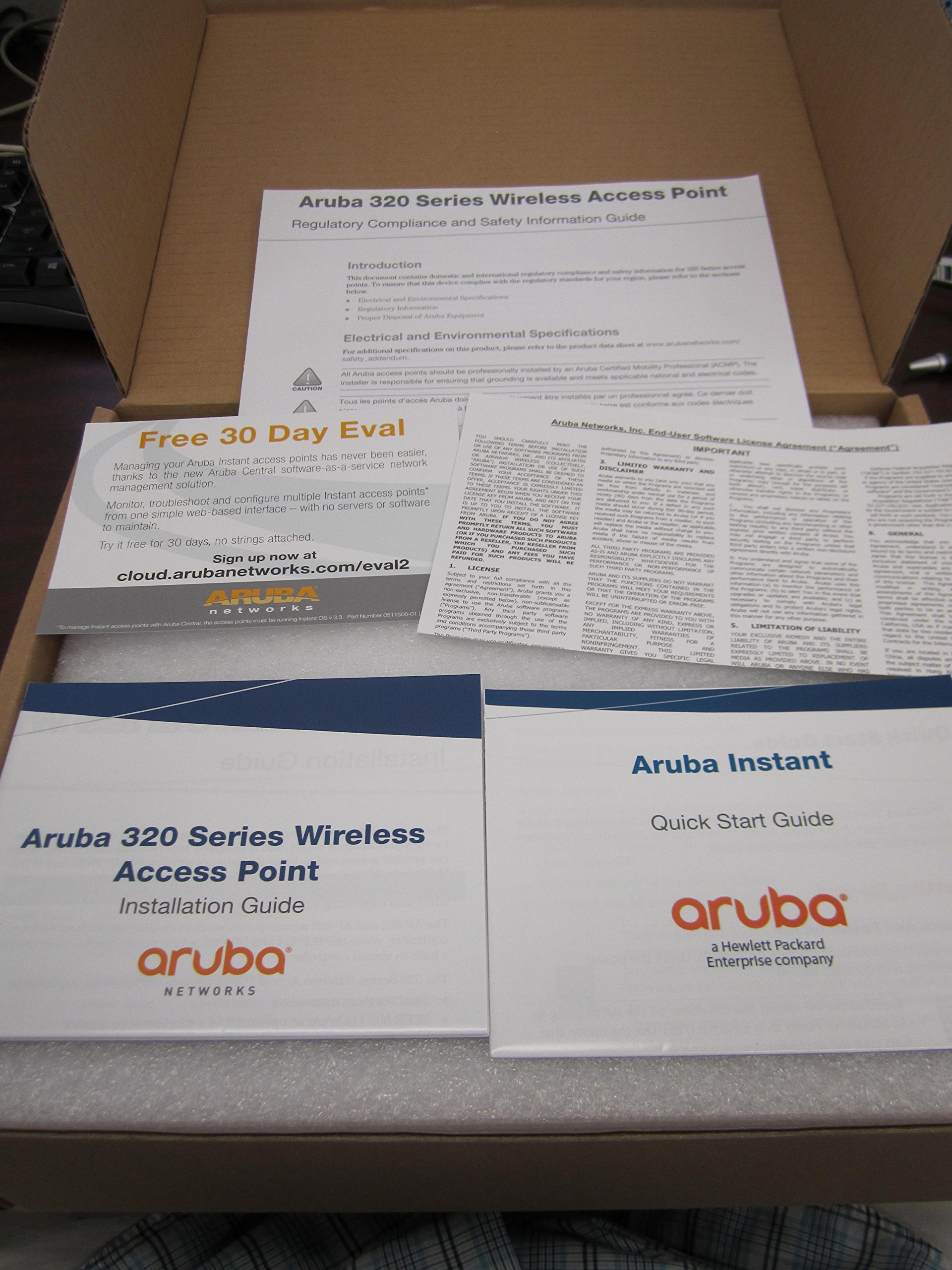 Aruba Instant IAP-325-US Wireless Network Access Point (802.11ac, 4x4 MIMO, Dual Band Radio, Integrated Antennas, Business Class, Enterprise)