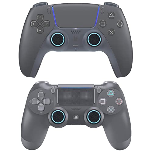 9CDeer Performance Joystick Analog Stick Thumb Grips Set of 6 Compatible with PS5, PS4, Xbox Series X/S Xbox One, Switch Pro Controller Black & Blue