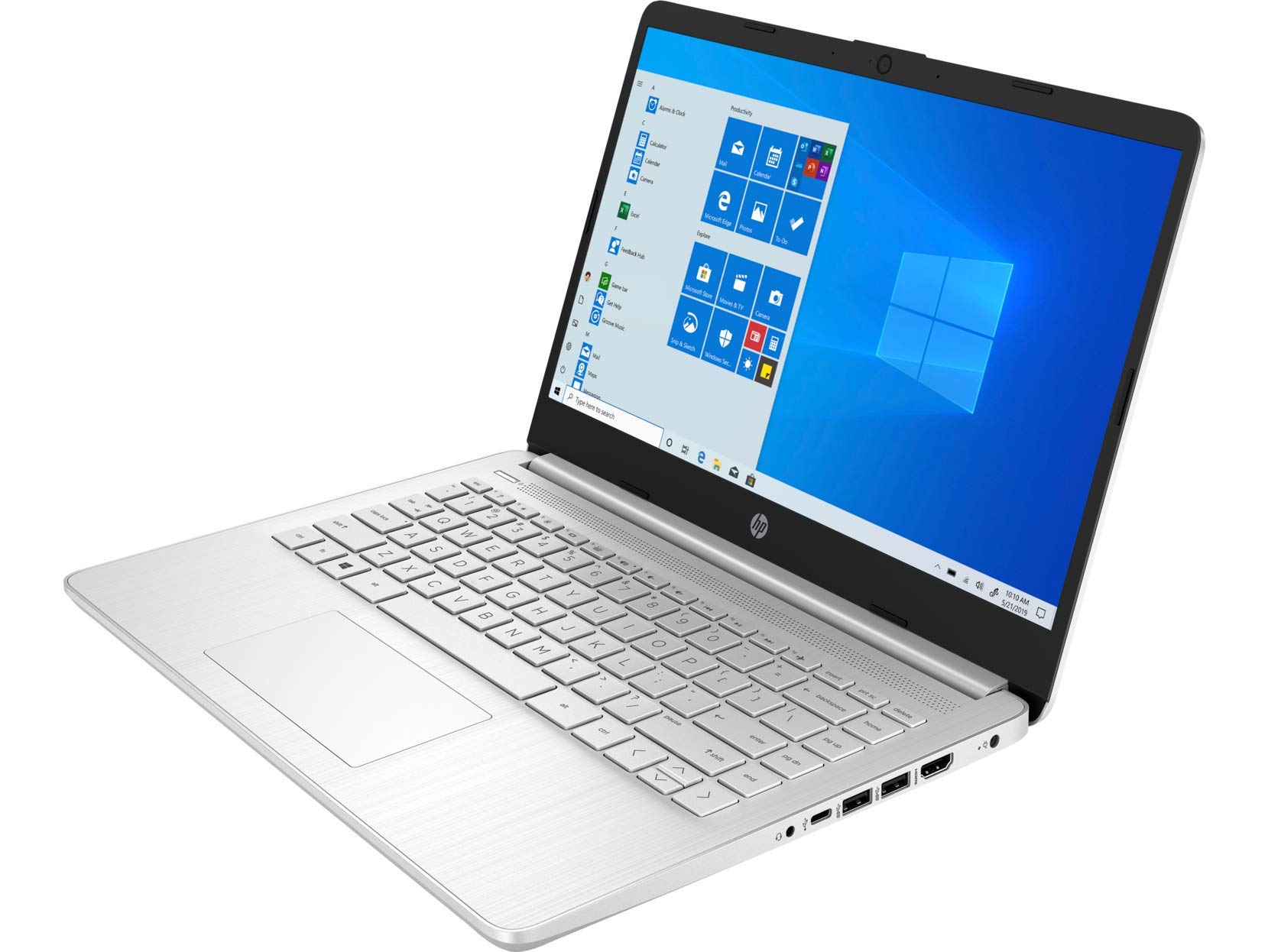 HP 14" Touchscreen Ultra Light Laptop, Micro-Edge HD Display, AMD 3050U(Up to 3.2GHz), 16GB RAM, 64 GB eMMC+512GB SSD, 1 Year Office 365, Webcam, HDMI, WiFi, w/GM Accessories