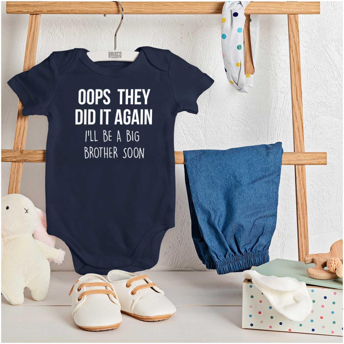 Brisco Brands Funny Big Brother Baby Announcement Baby Bodysuit Jumper Boys