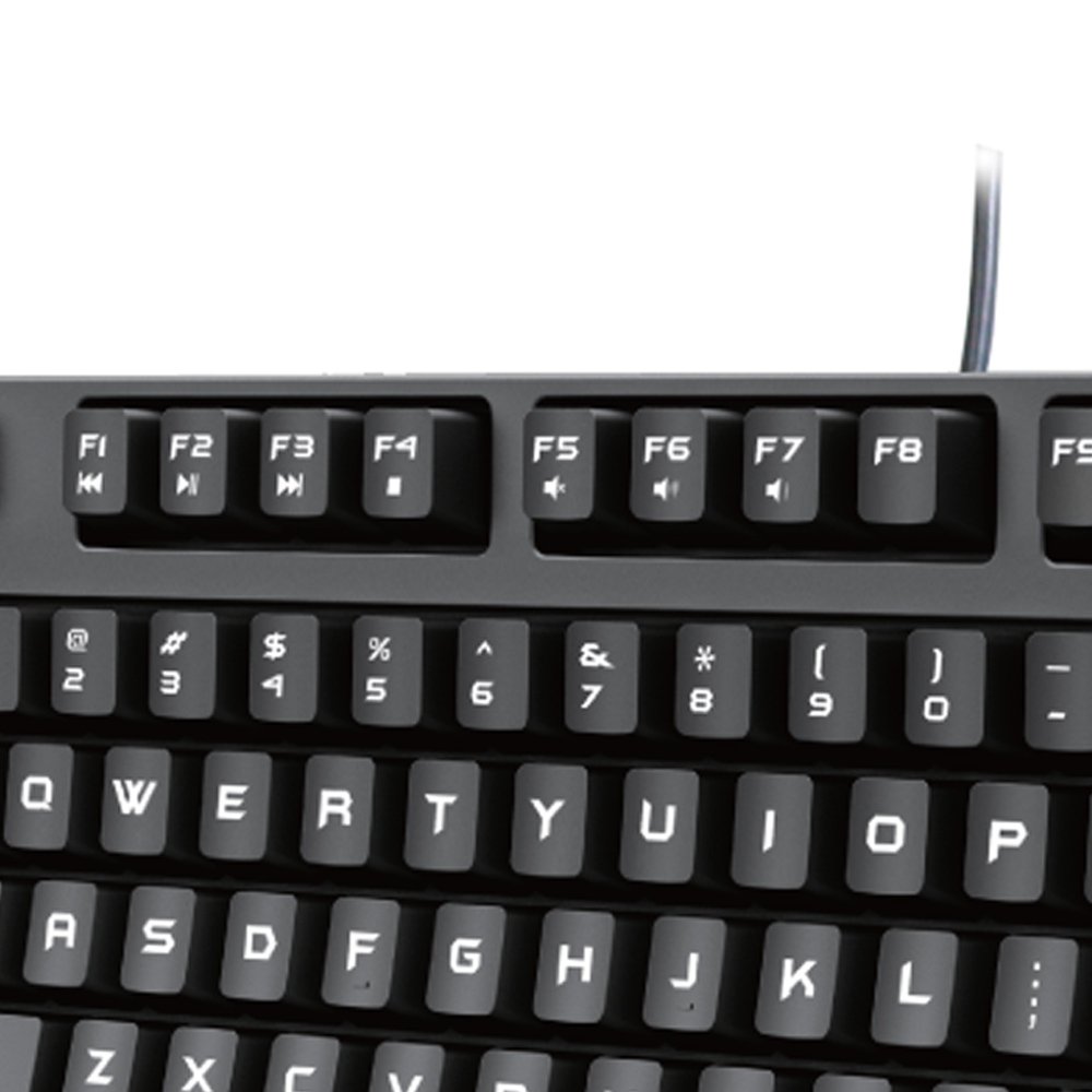 Adesso AKB-625UB - Easy Touch Compact Mechanical Gaming Keyboard,Black